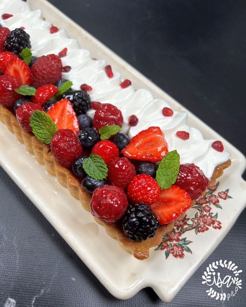 Tarte aux fruits rouges - Isa popote et papote